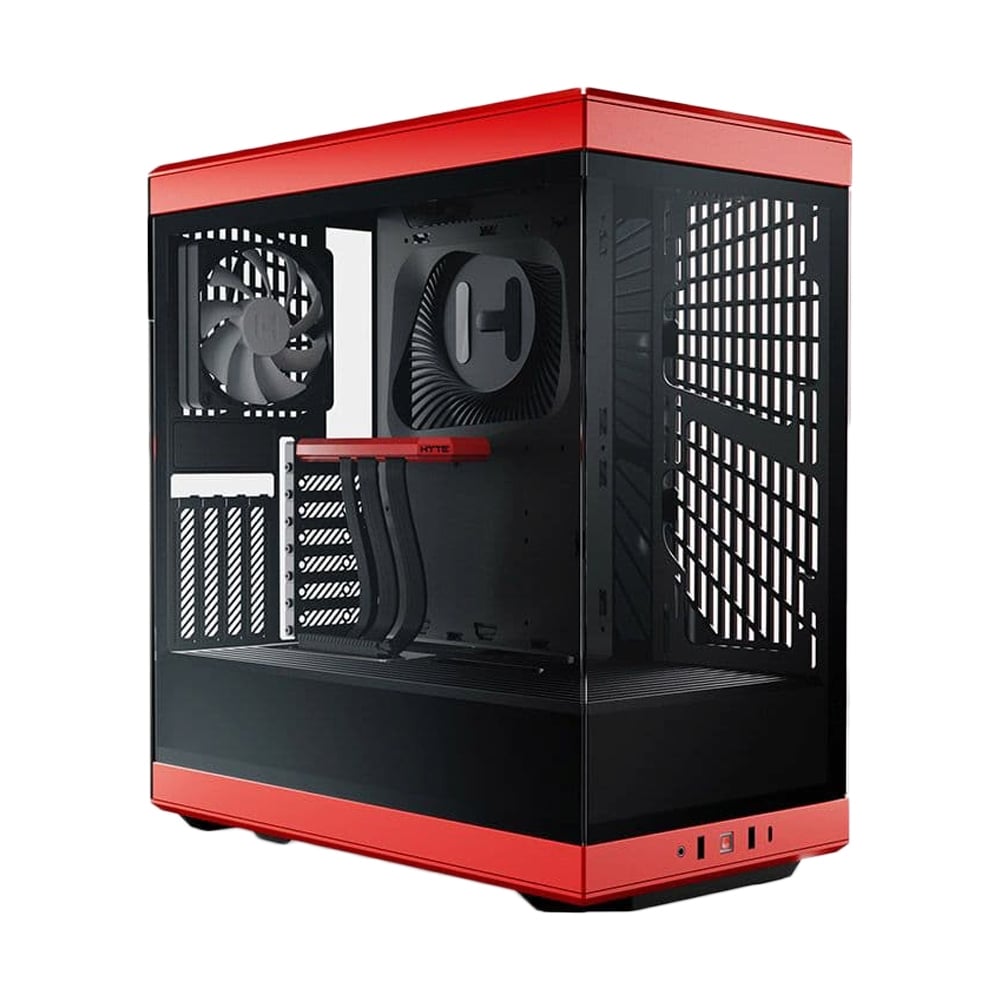 ATX CASE (NP) HYTE Y40 BLACK RED