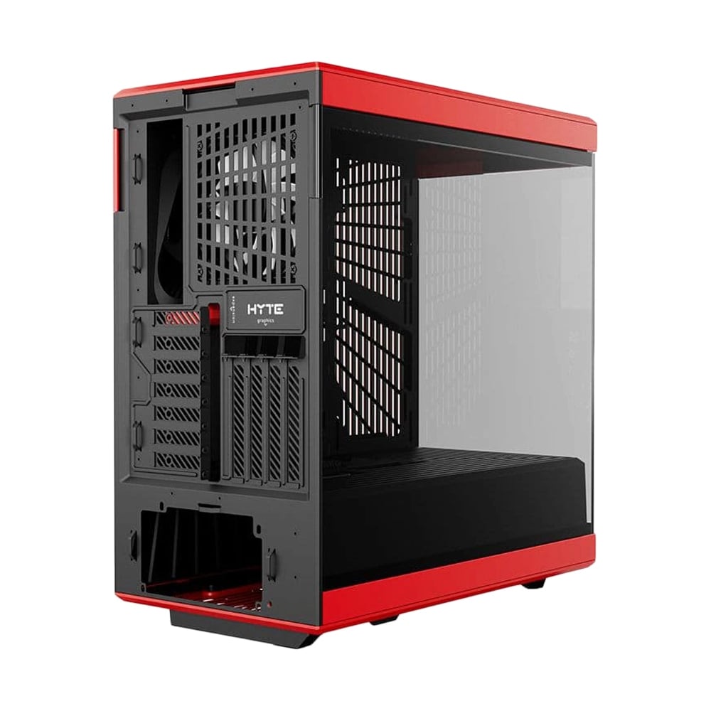 ATX CASE (NP) HYTE Y40 BLACK RED