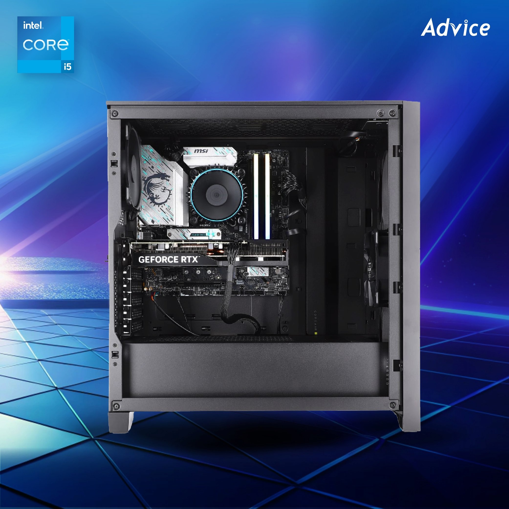 คอมประกอบ Advice : Computer Set intel #i321 i5 14400F RTX4070 12GB GALAX 1-CLICK 2X (OC/D6)