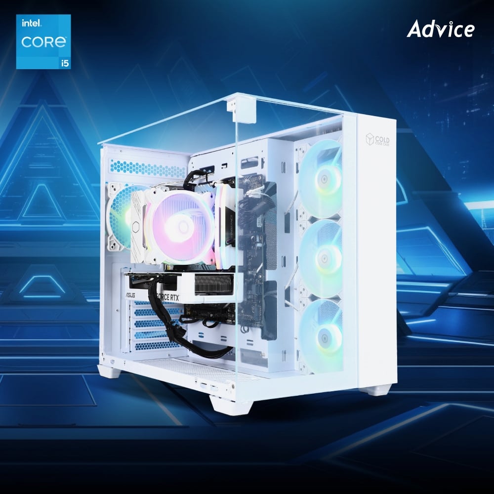 คอมประกอบ Advice : Computer Set intel #i323 i5 13400F RTX4060TI 8GB ASUS DUAL EVO WHITE (OC/D6)