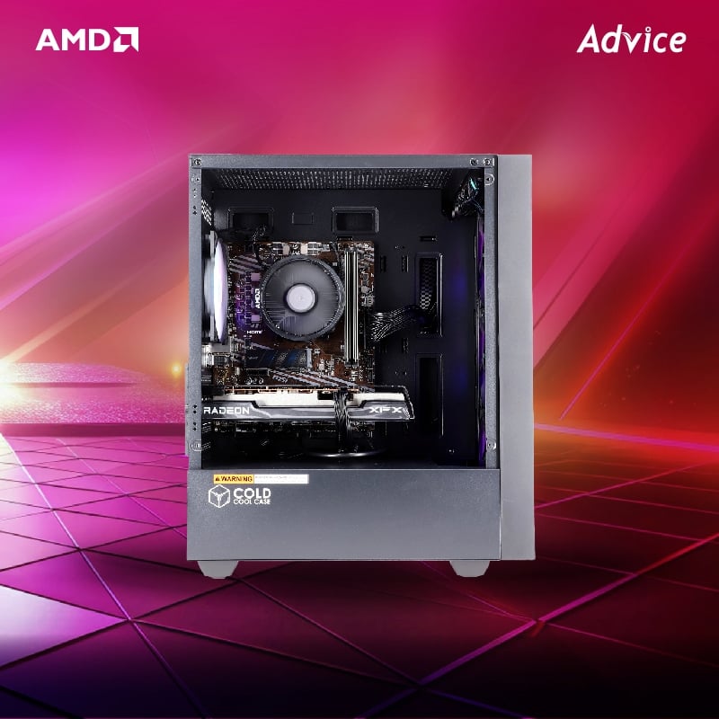 คอมประกอบ Advice : Computer Set AMD #A186 RYZEN 5 5500 AMD RX 6600 8GB XFX SWFT2