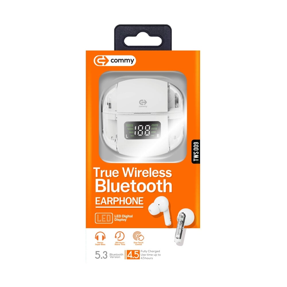 True Wireless COMMY (TWS 009) White