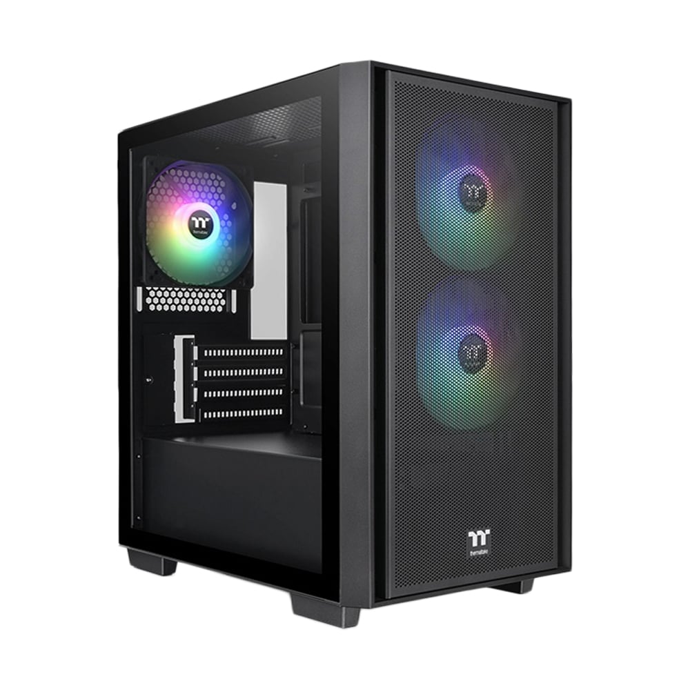 mATX CASE (NP) THERMALTAKE VERSA H16 TG ARGB BLACK (CA-1Y8-00S1WN-02 ...