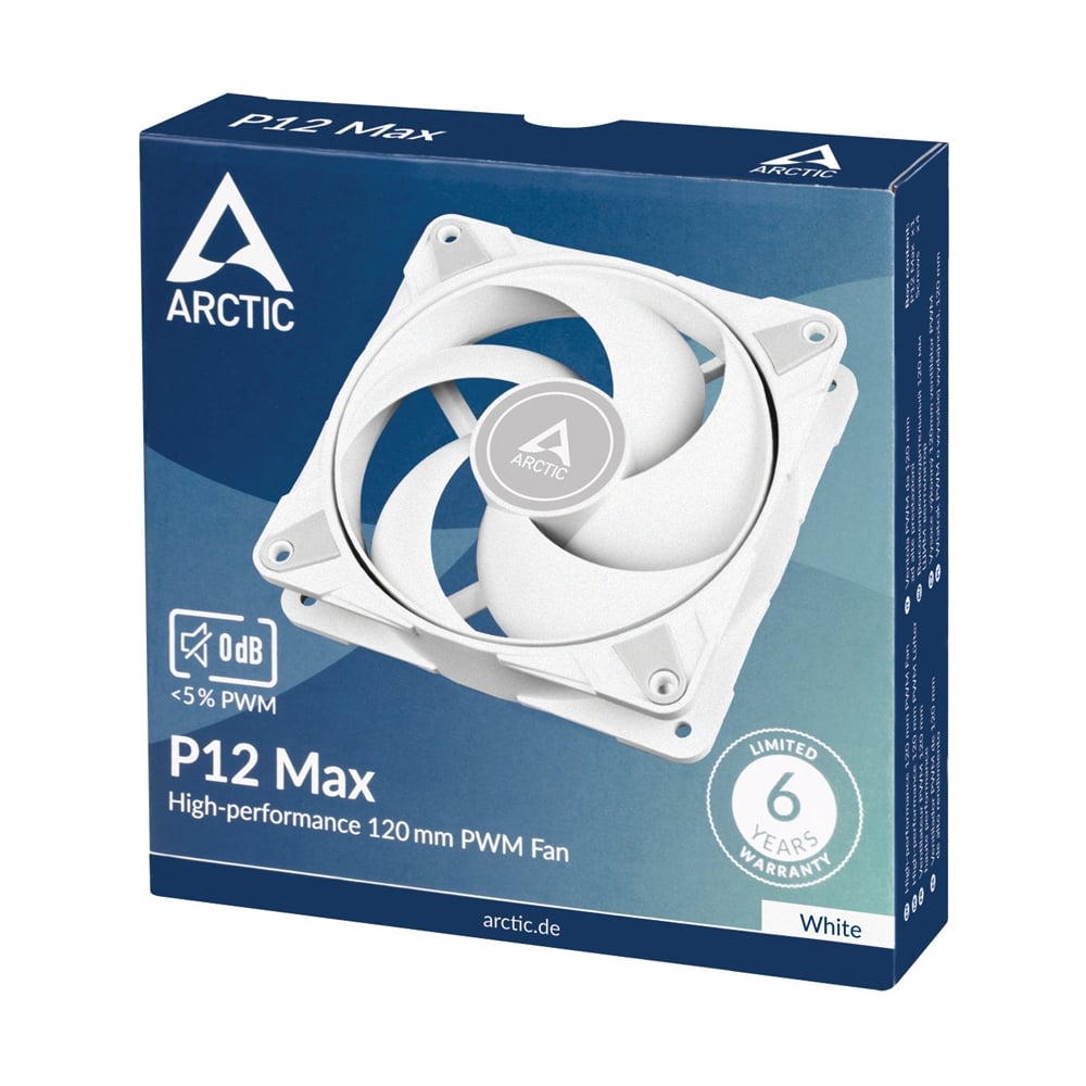 FAN CASE 12CM ARCTIC P12 PWM MAX WHITE | Advice จ.กำแพงเพชร สาขา U015 ...