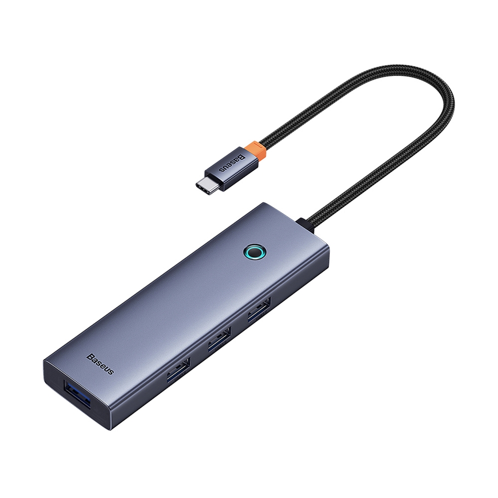 4 Port USB HUB v3.0 BASEUS (B0005280A813-03) Space Grey Type-C