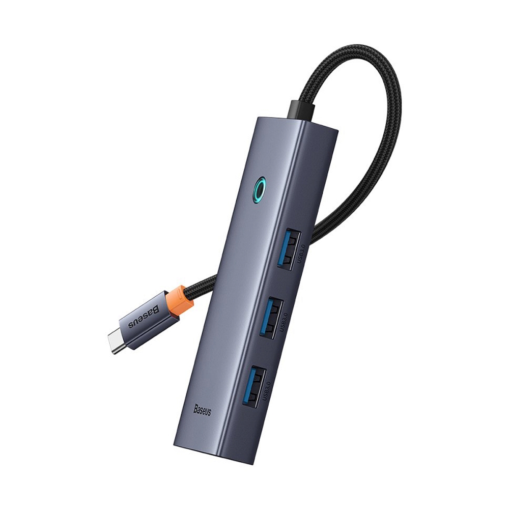 4 Port USB HUB v3.0 BASEUS (B0005280A813-03) Space Grey Type-C