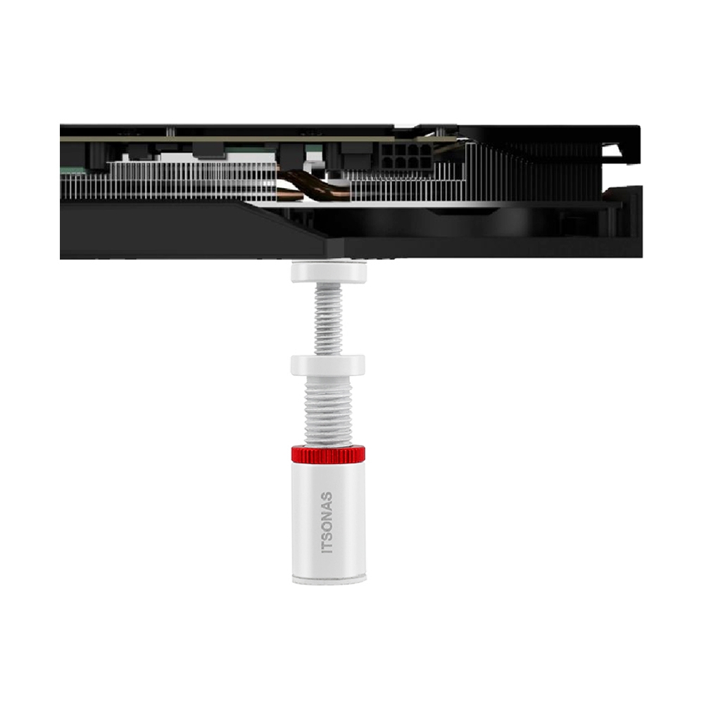 ITSONAS GRAPHICS CARD HOLDER STAND WHITE (40-70mm)