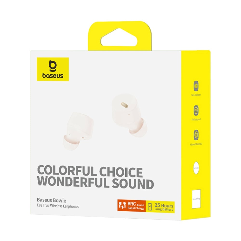 True Wireless BASEUS (Bowie E18) Stellar White