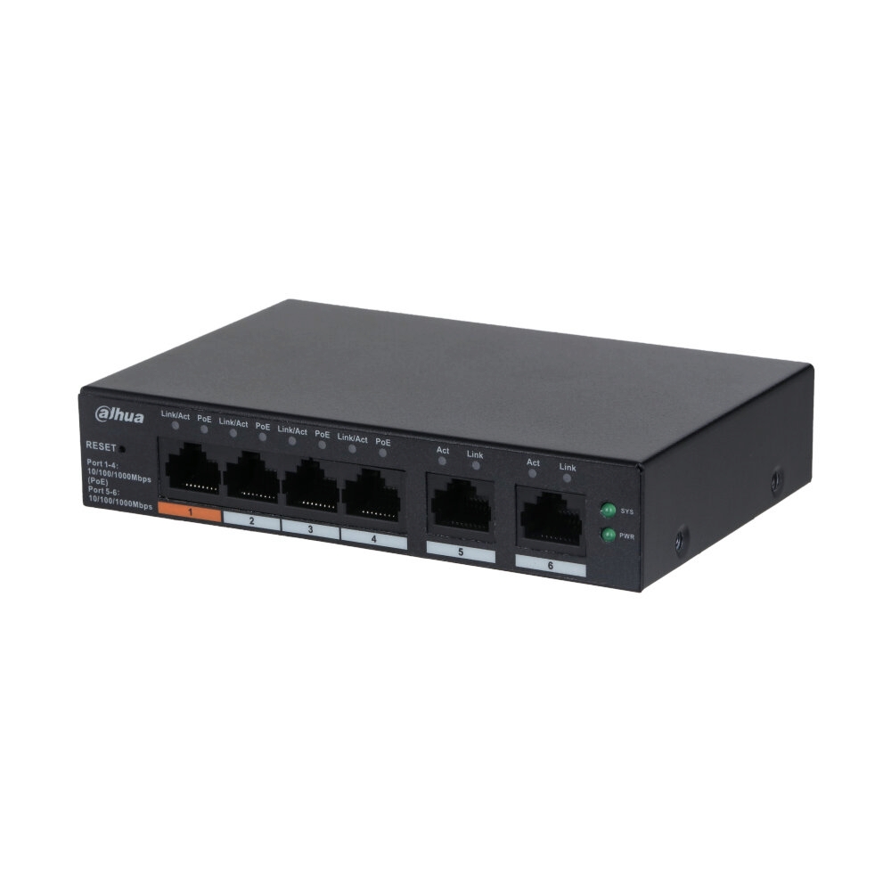 Switching Hub 4 Port DAHUA DH-CS4006-4ET-60 (5,4 POE)