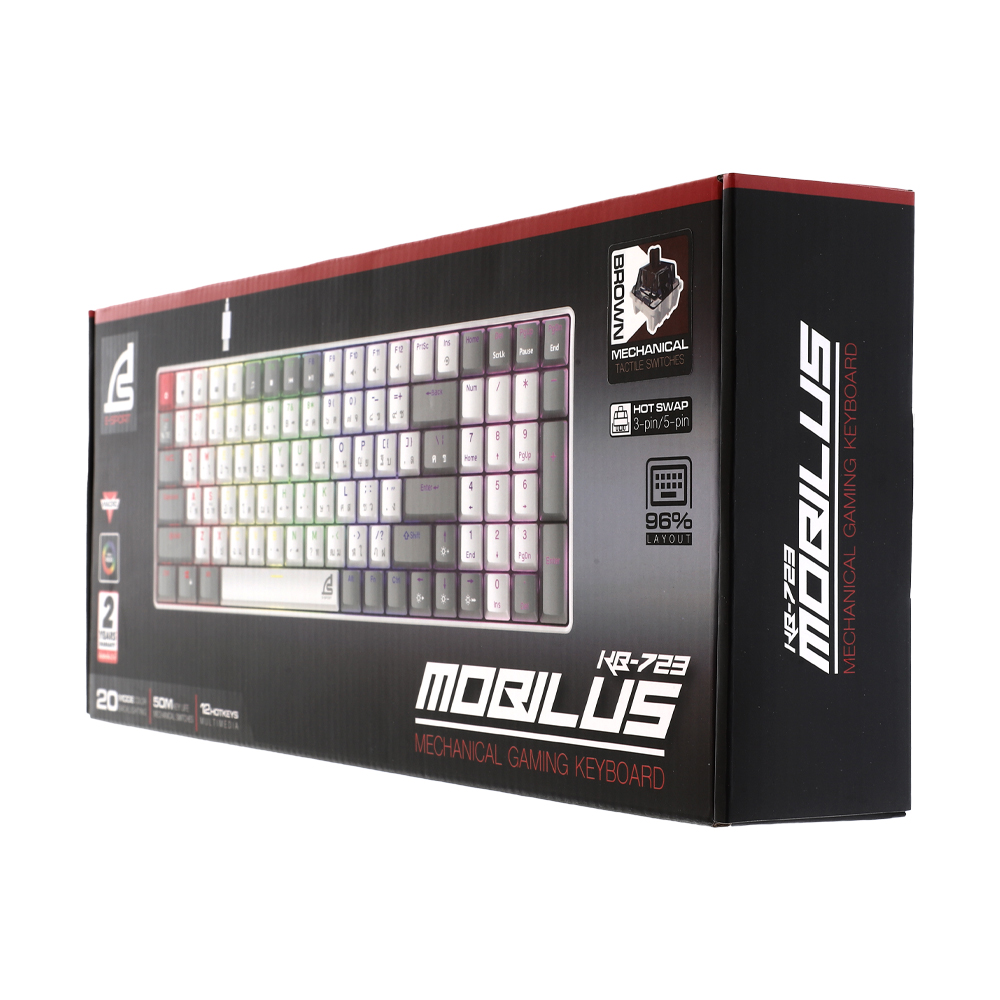 คีย์บอร์ด Signo KB-723 Mobilus Mechanical Gaming Keyboard (EN/TH) Black ...