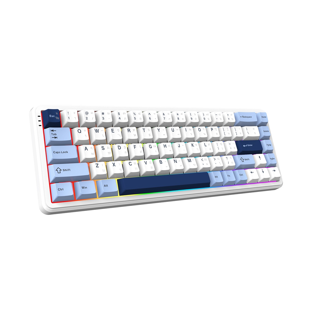 KEYBOARD AJAZZ AK680MAX HE HIFI RGB (CLOUD HIGH)(BLUE-WHITE-BLUE)