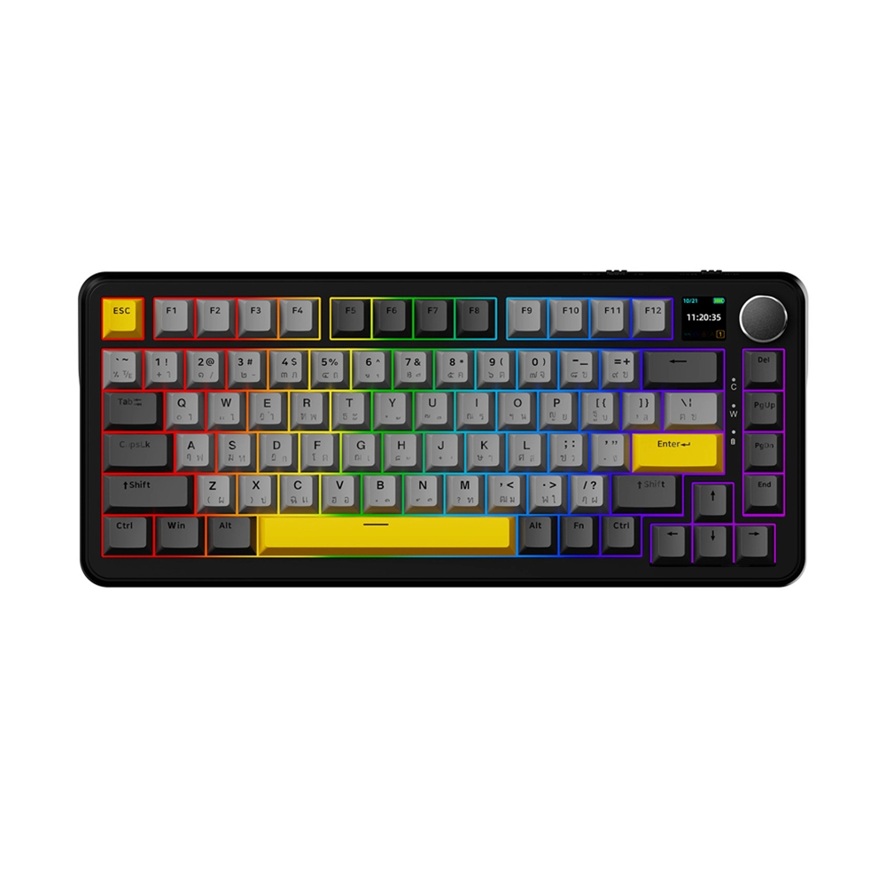 WIRELESS/BLUETOOTH KEYBOARD AJAZZ AK820 MAX LCD STARRY NIGHT MAGNETIC ...