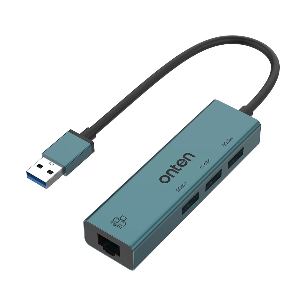 3 Port USB HUB V3.0 + LAN ONTEN (OTN-5220)