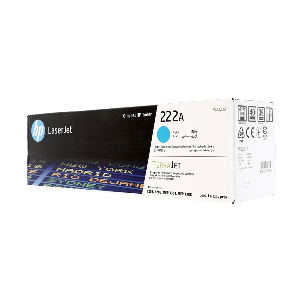 Toner Original HP 222A W2221A C