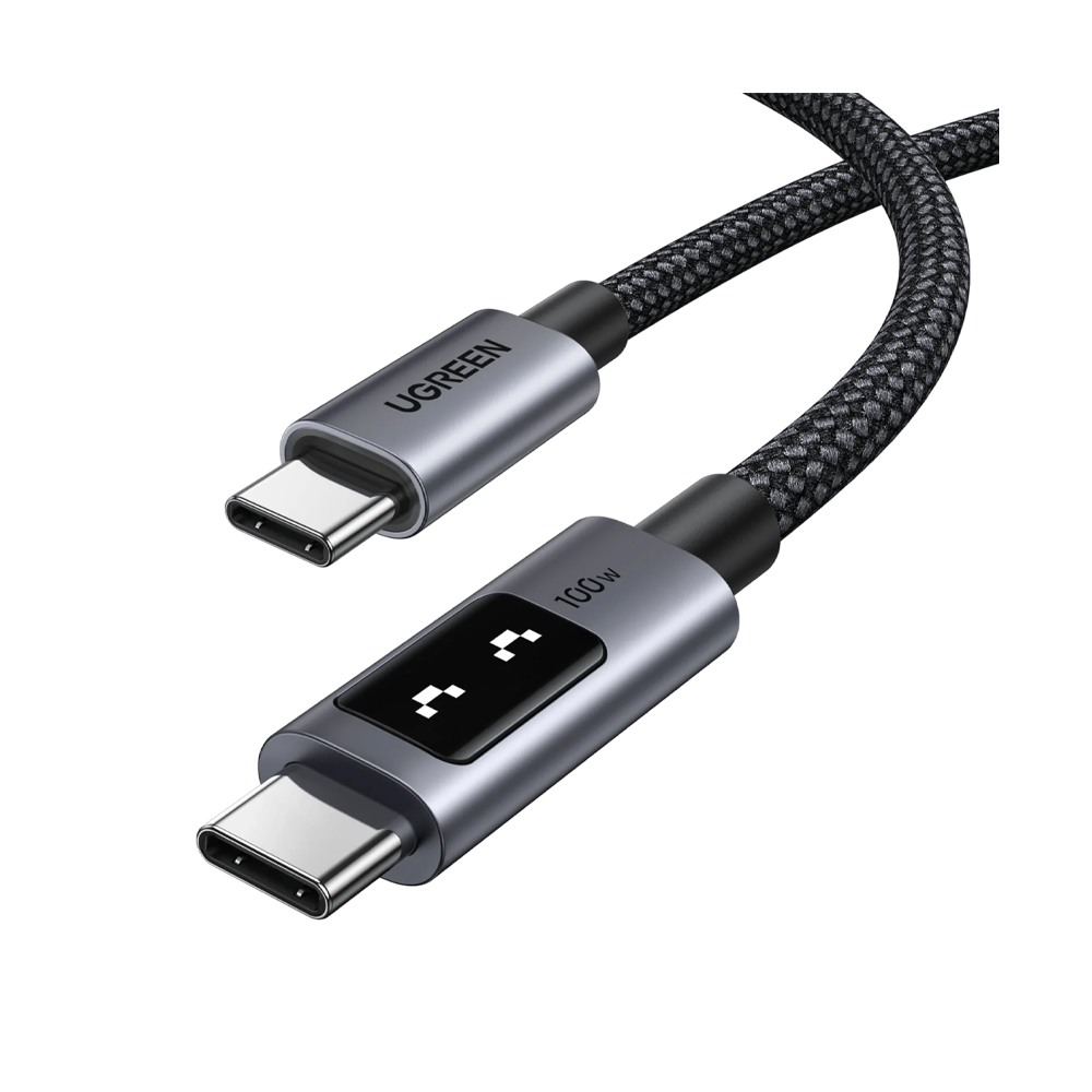1M Cable Type-C To Type-C UGREEN (100W,Alu,Nylon-35501) Space Gray