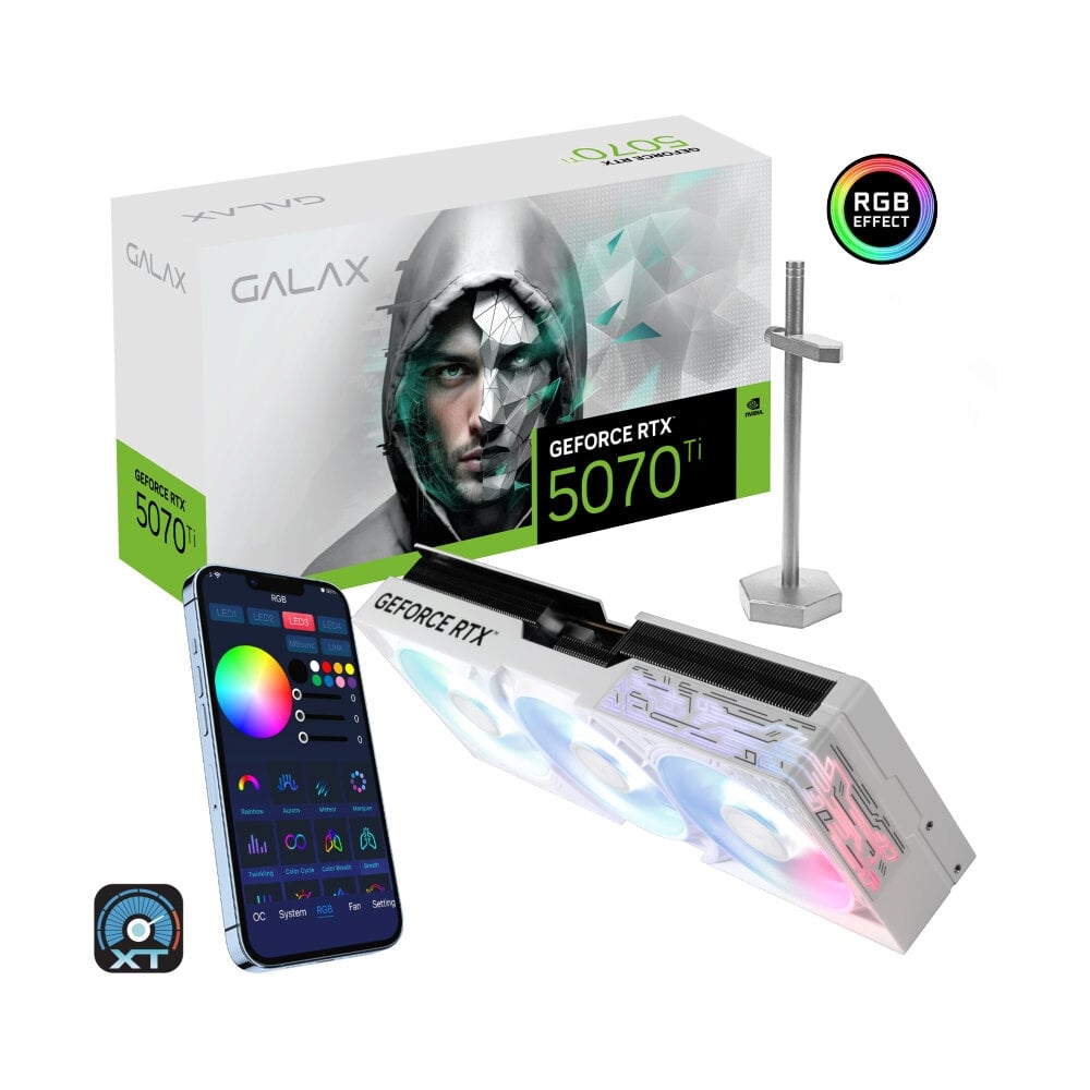 VGA GALAX GEFORCE RTX 5070 TI 1-CLICK WHITE OC - 16GB GDDR7 | Advice จ. ...
