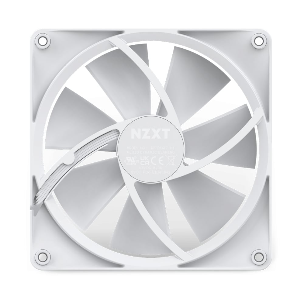 FAN CASE 14cm NZXT F140 RGB WHITE (RF-R14SF-W1)
