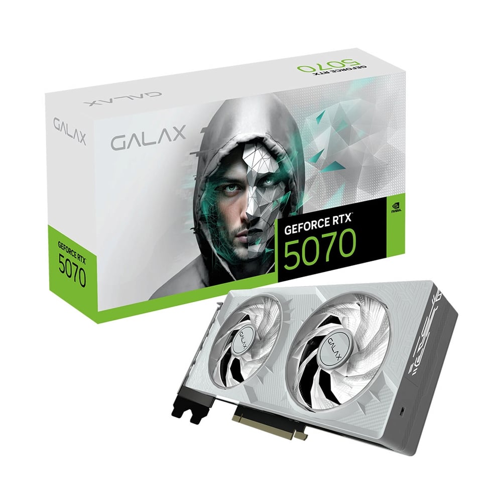 VGA GALAX GEFORCE RTX 5070 1-CLICK WHITE OC - 12GB GDDR7 | Advice จ. ...