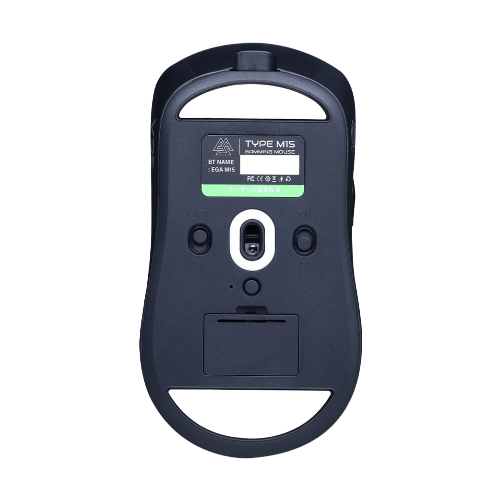 MOUSE WIRELESS EGA TYPE M15 TRI-MODE BLACK