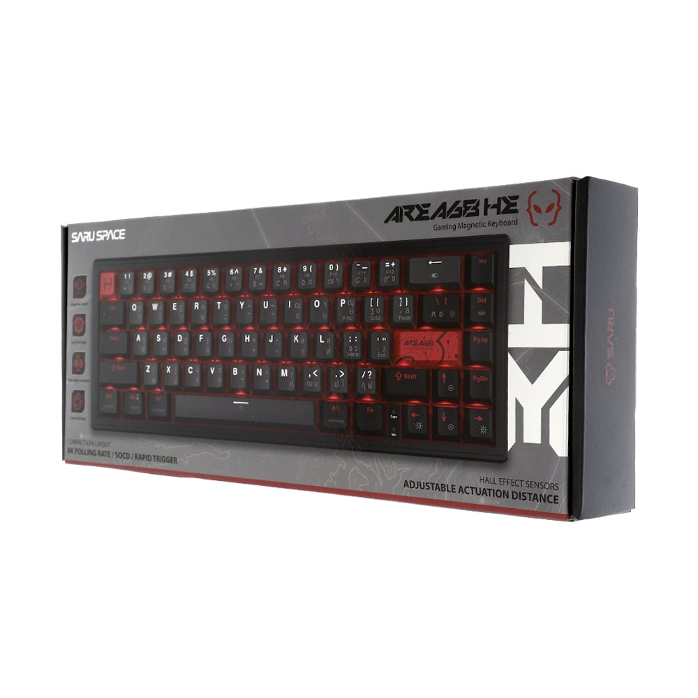 KEYBOARD SARU KX-68 BLACK MAGNETIC SWITCH