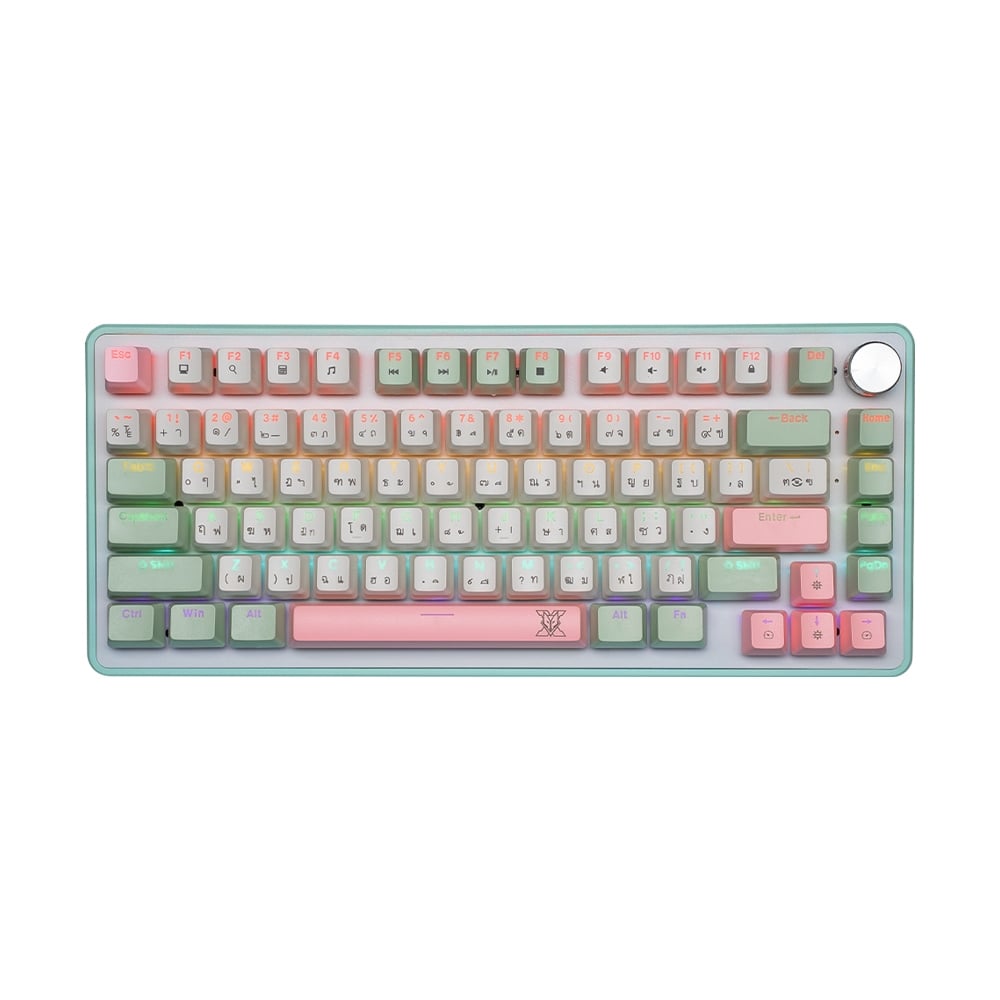 KEYBOARD NUBWO-X804 WHITE/MATCHA BLUE-SWITCH