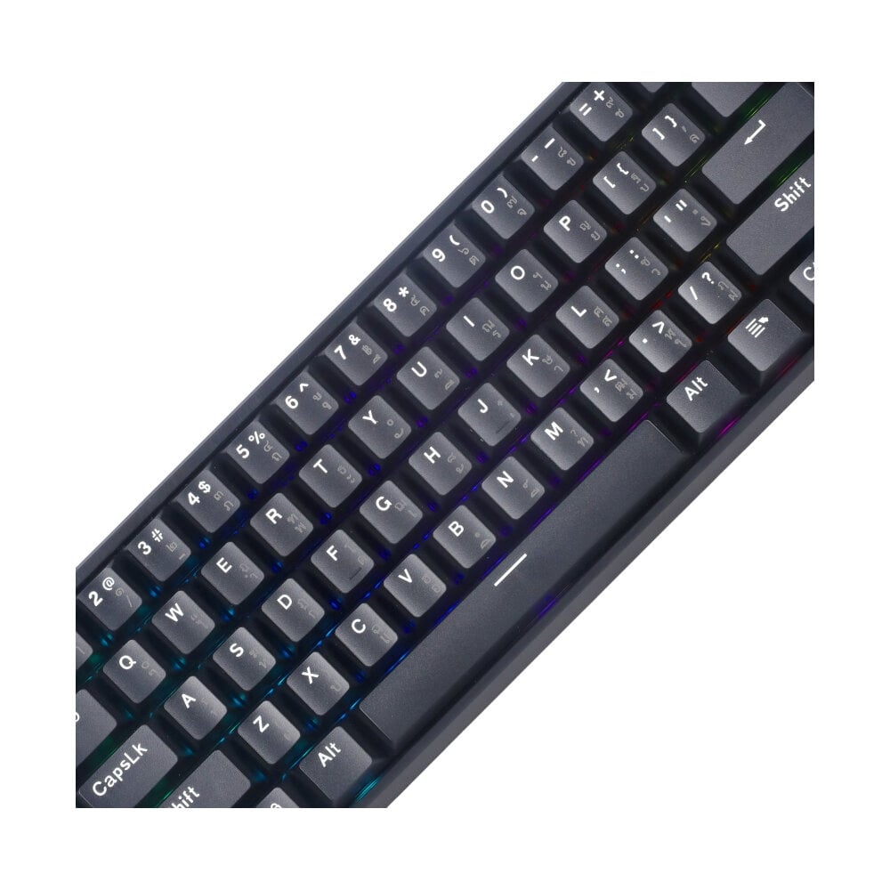 KEYBOARD AULA WIN60 BLACK GRAYWOOD MAGNETIC SWITCH