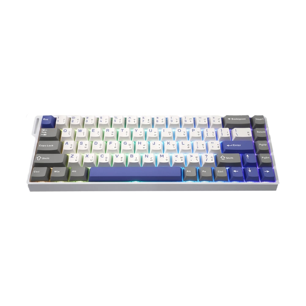 KEYBOARD AULA WIN68 WHITE/GRAY/BLUE CHUN MAGNETIC SWITCH