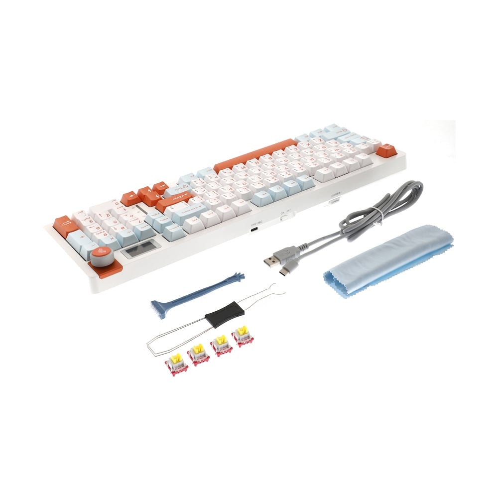 WIRELESS/BLUETOOTH KEYBOARD AULA S98PRO BLUE/WHITE/ORANGE NIMBUS SWITCH