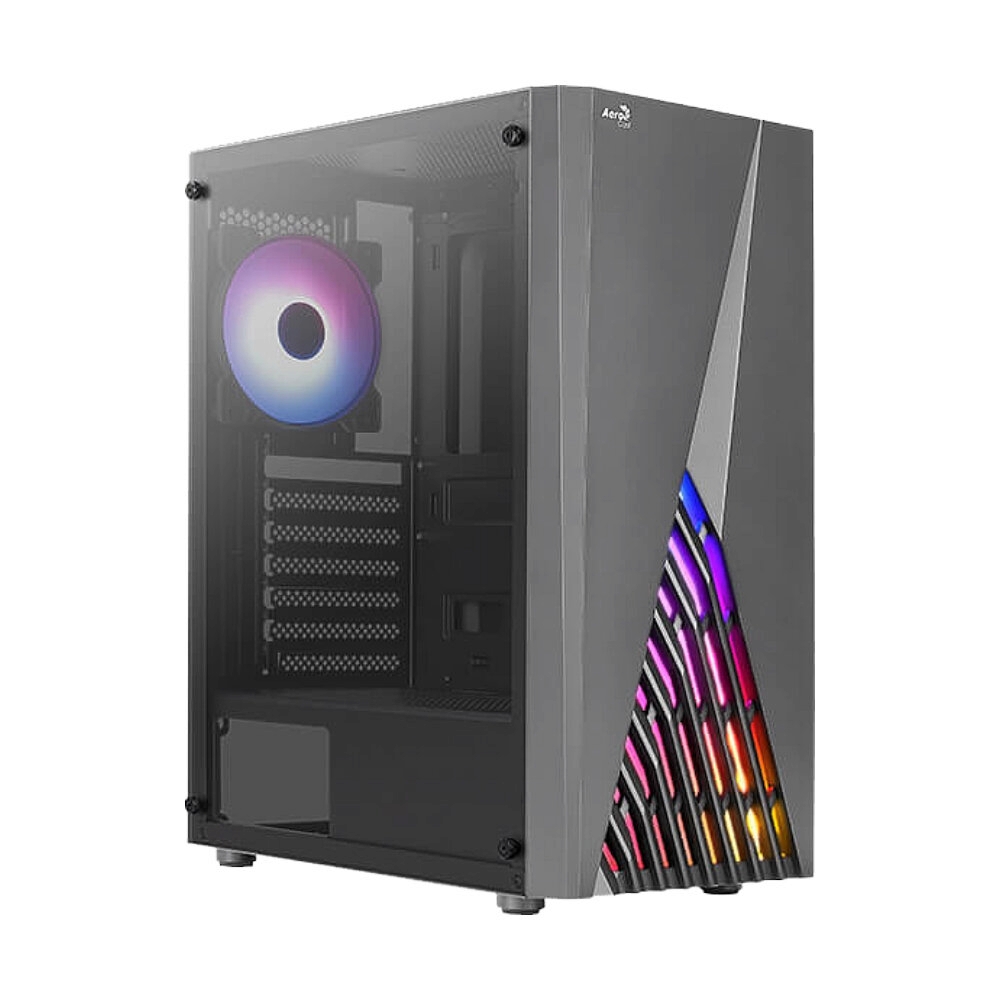 ATX CASE (NP) AEROCOOL DELTA-G-BK-V1 (Black)