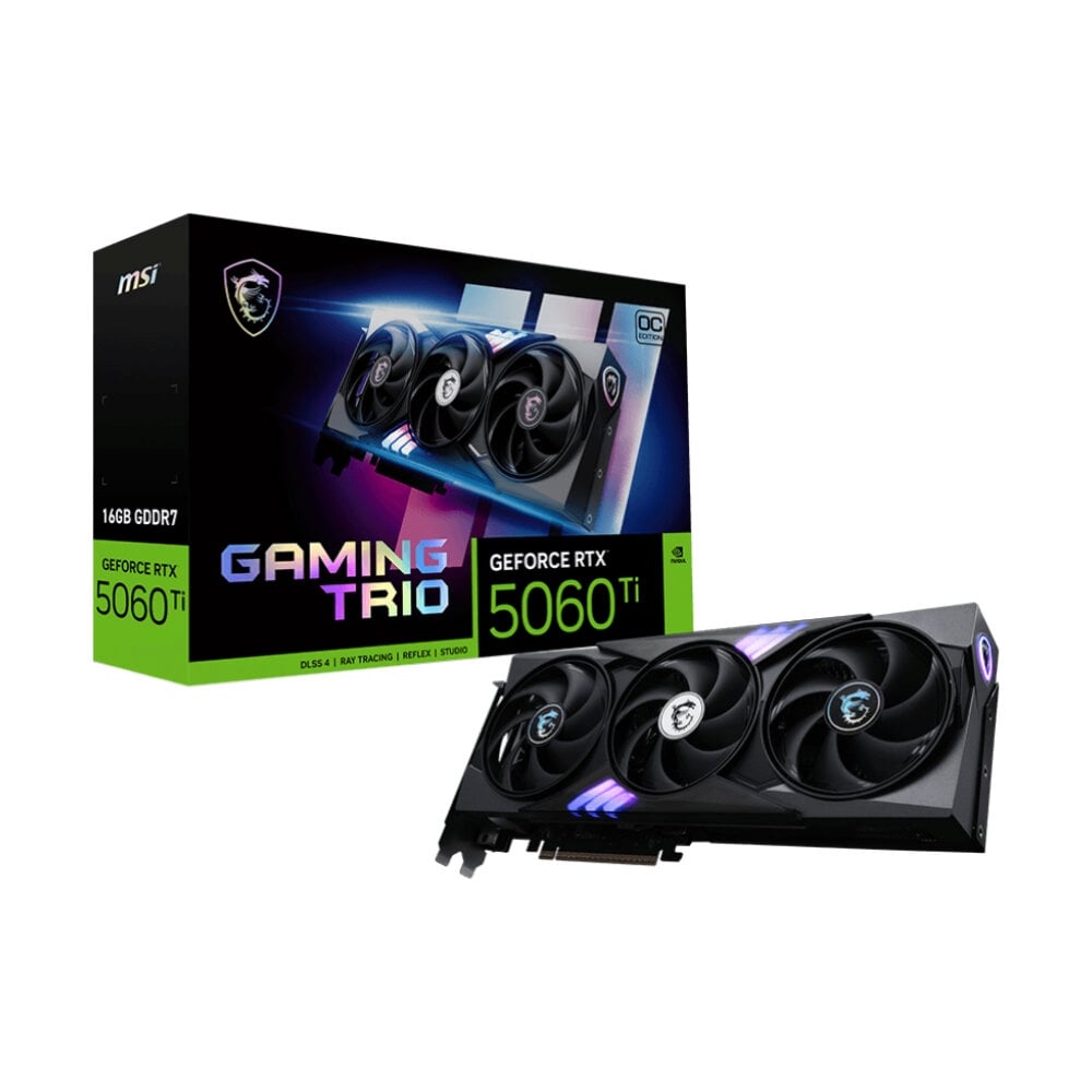 VGA MSI GEFORCE RTX 5060 TI GAMING TRIO OC - 16GB GDDR7 | Advice จ.แพร่ ...