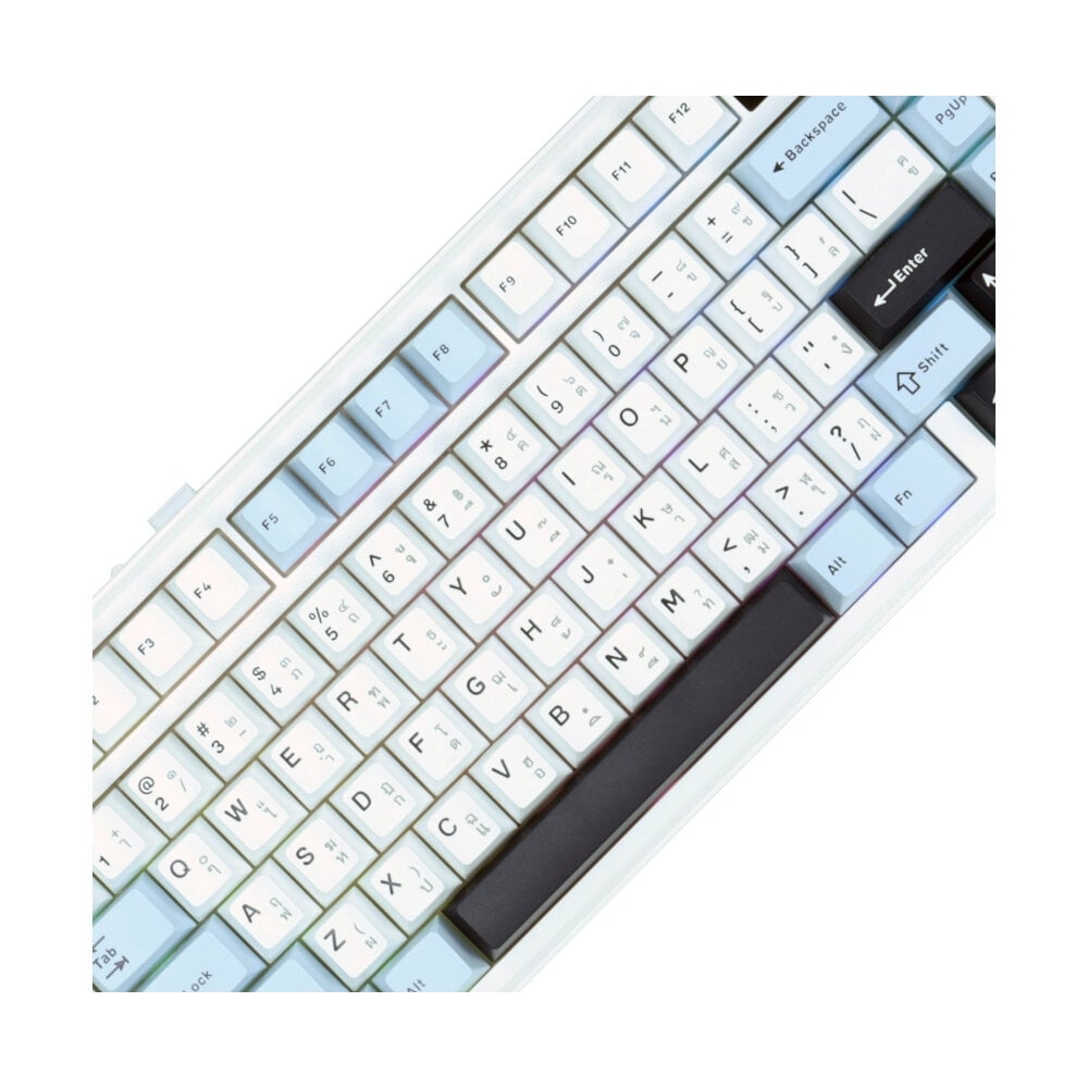 WIRELESS/BLUETOOTH KEYBOARD AULA F75MAX LIGHT BLUE/WHITE/DARK PURPLE ...