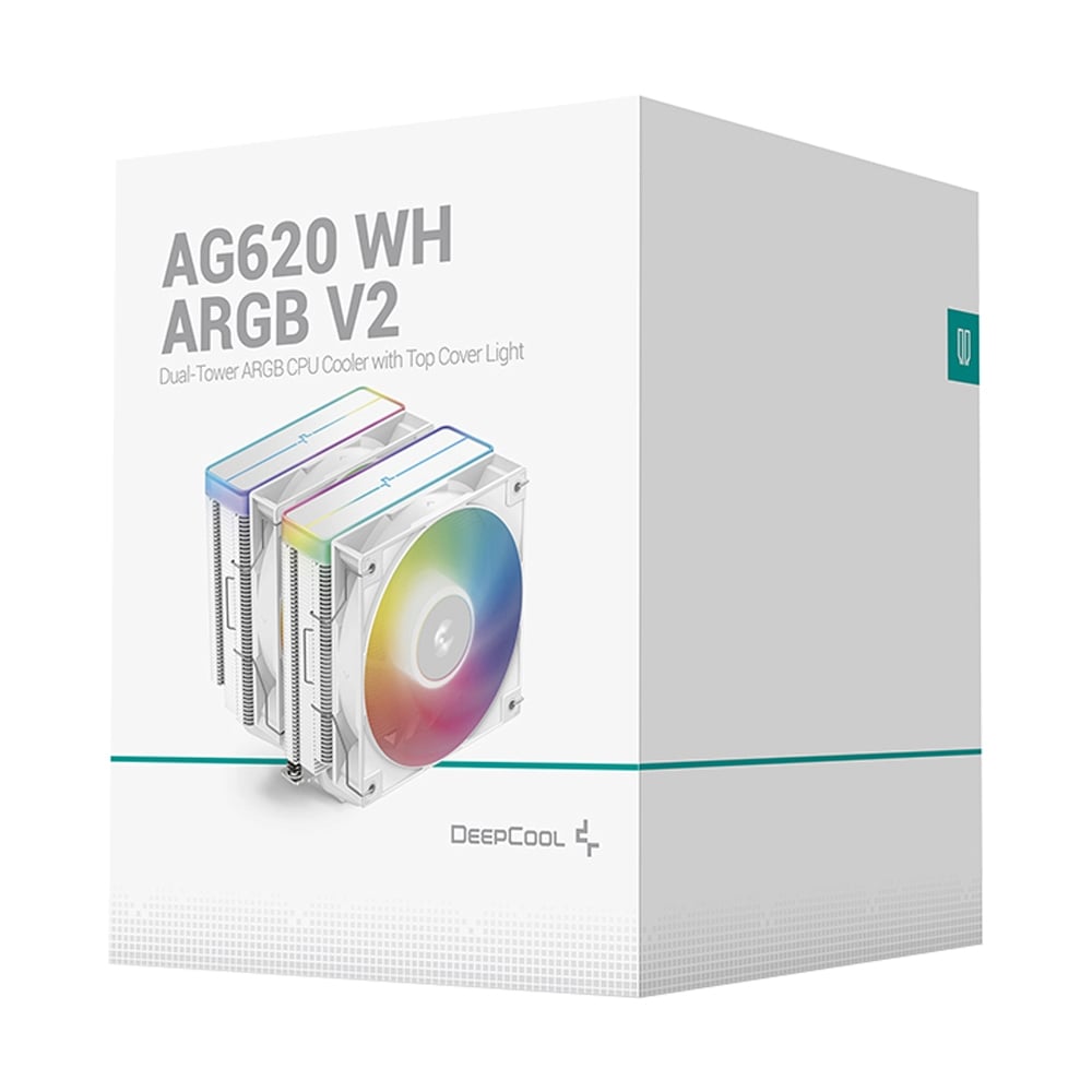 CPU COOLER DEEPCOOL AG620 ARGB V2 WHITE