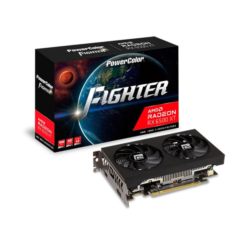 VGA PowerColor RX 6500 XT Fighter V3 4GB GDDR6 การ์ดจอเล่นเกมคุ้มๆ ที่ ...