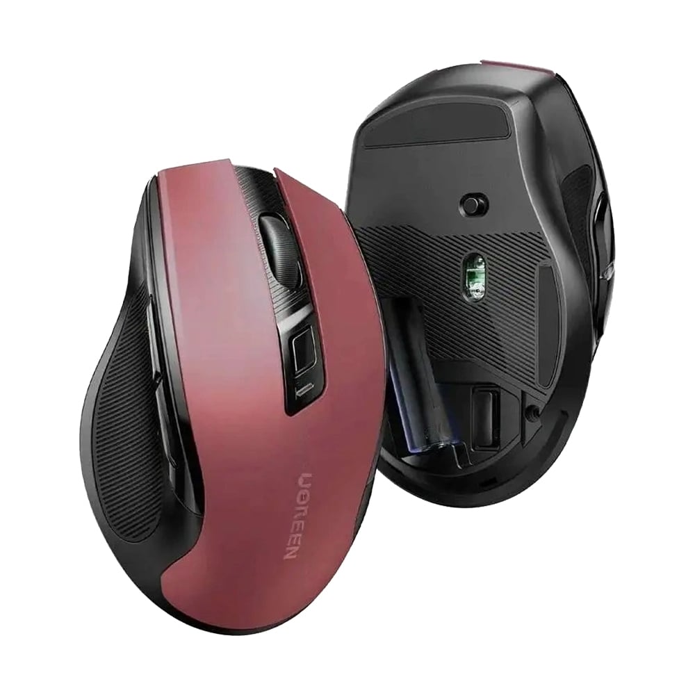 WIRELESS MOUSE UGREEN ERGONOMIC MU006 2.4G/BLUETOOTH RED
