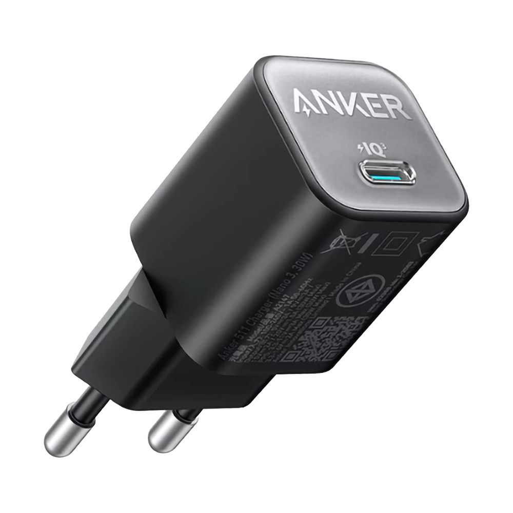 Adapter 1 Type-C Charger ANKER (30W,A2147E13) Black
