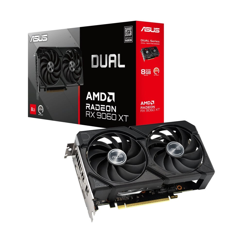 VGA ASUS RADEON RX 9060XT DUAL 8G - 8GB GDDR6