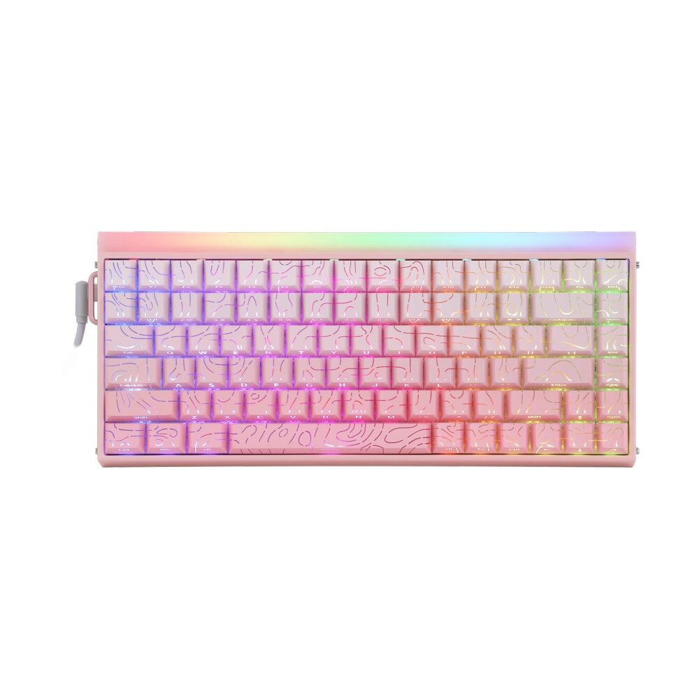 KEYBOARD AULA HERO84HE PINK NEPTUNE MAGNETIC-SWITCH