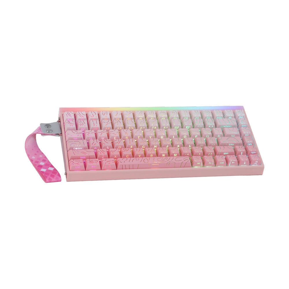 KEYBOARD AULA HERO84HE PINK NEPTUNE MAGNETIC-SWITCH