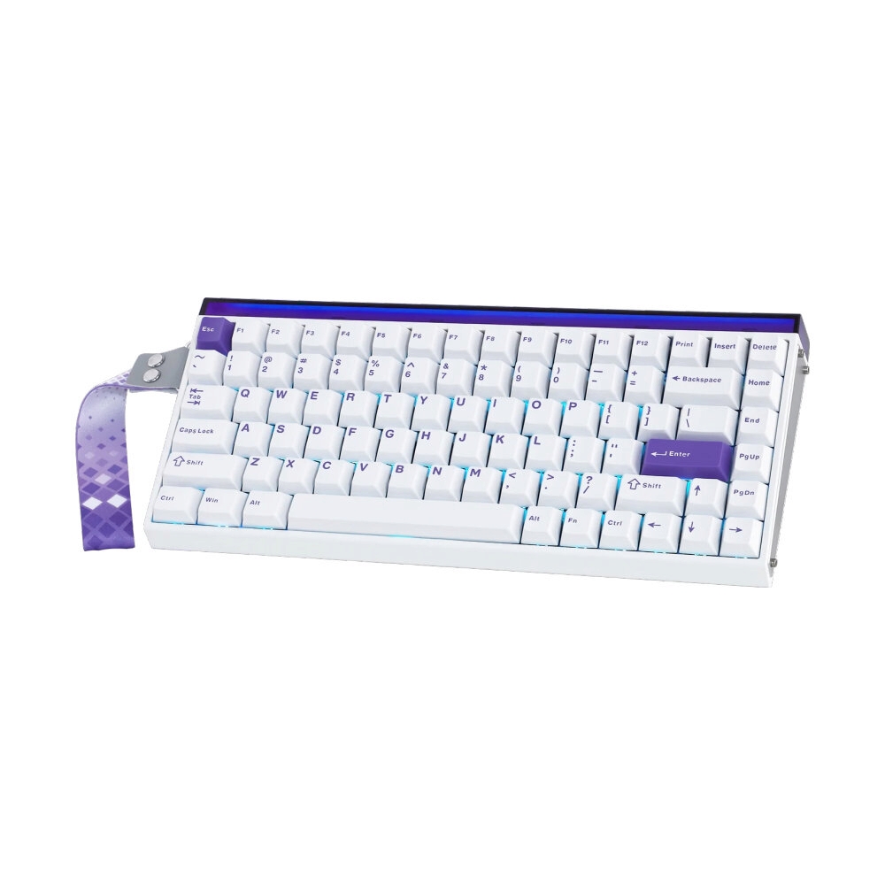 KEYBOARD AULA HERO84HE WHITE PLUTO MAGNETIC-SWITCH