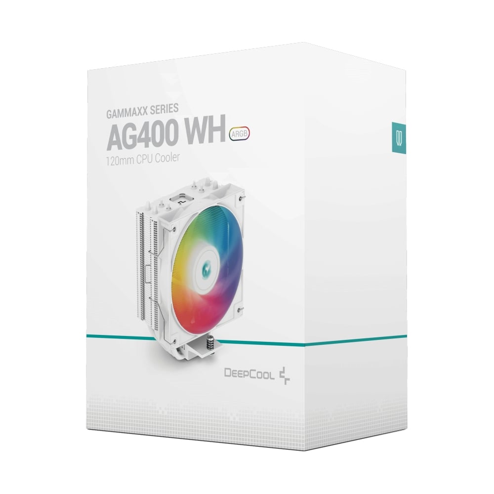 CPU COOLER DEEPCOOL AG400 ARGB WHITE