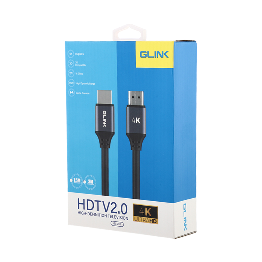 สาย HDTV 4K (V.2.0) M/M (3M) GLINK GL202