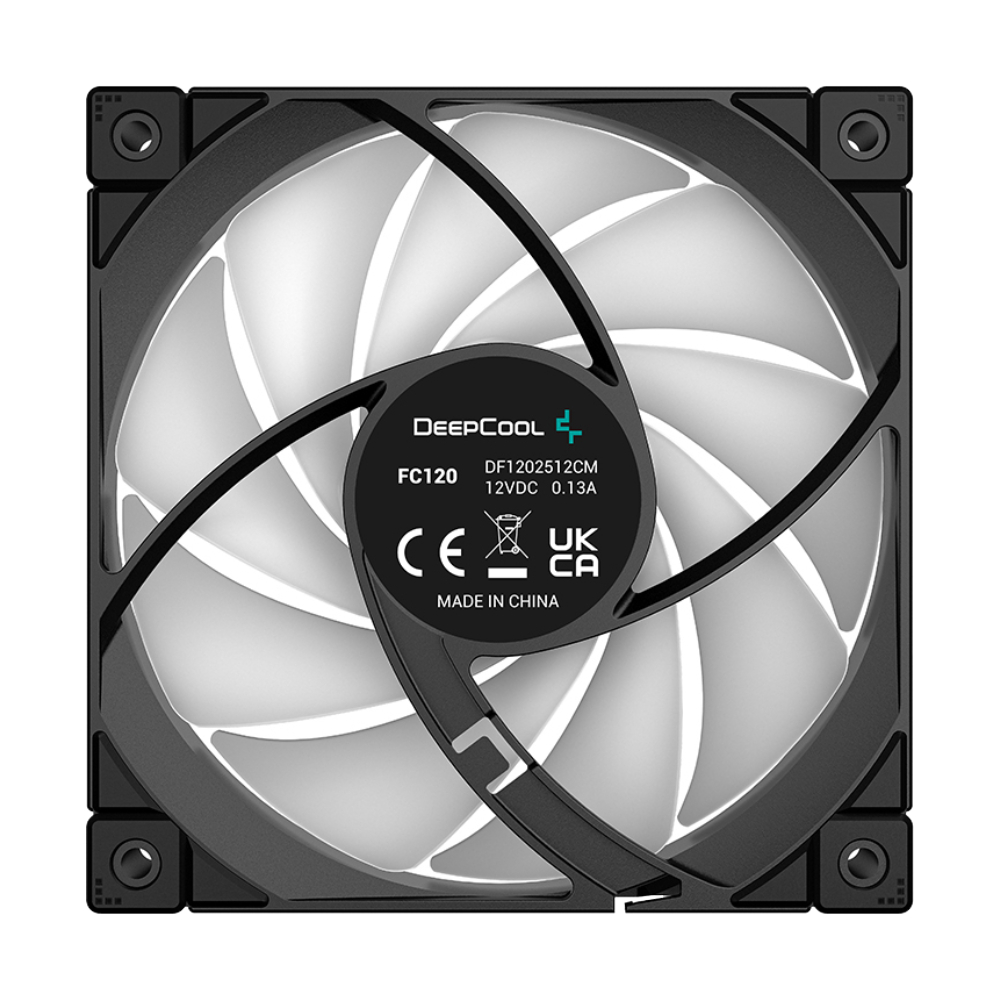 FAN CASE 12CM DEEPCOOL FC120 ARGB BLACK (PACK 3)