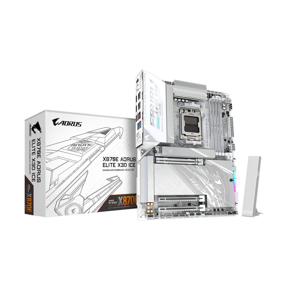 MAINBOARD (AM5) GIGABYTE X870E AORUS ELITE X3D ICE DDR5 (REV. 1.0)